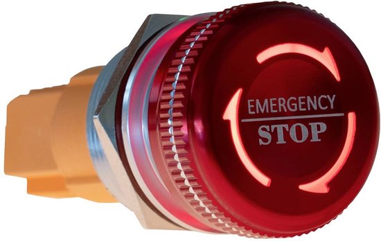Joy-it Button22NA-01 Noodstopknop Mechanische vergrendeling Rood, Groen ...
