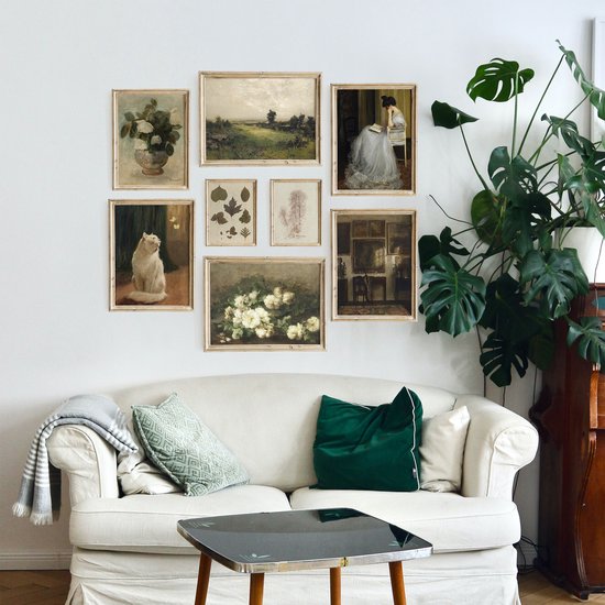 Vintage Poster Set - Poster set van 8 - Muurdecoratie Woonkamer ...