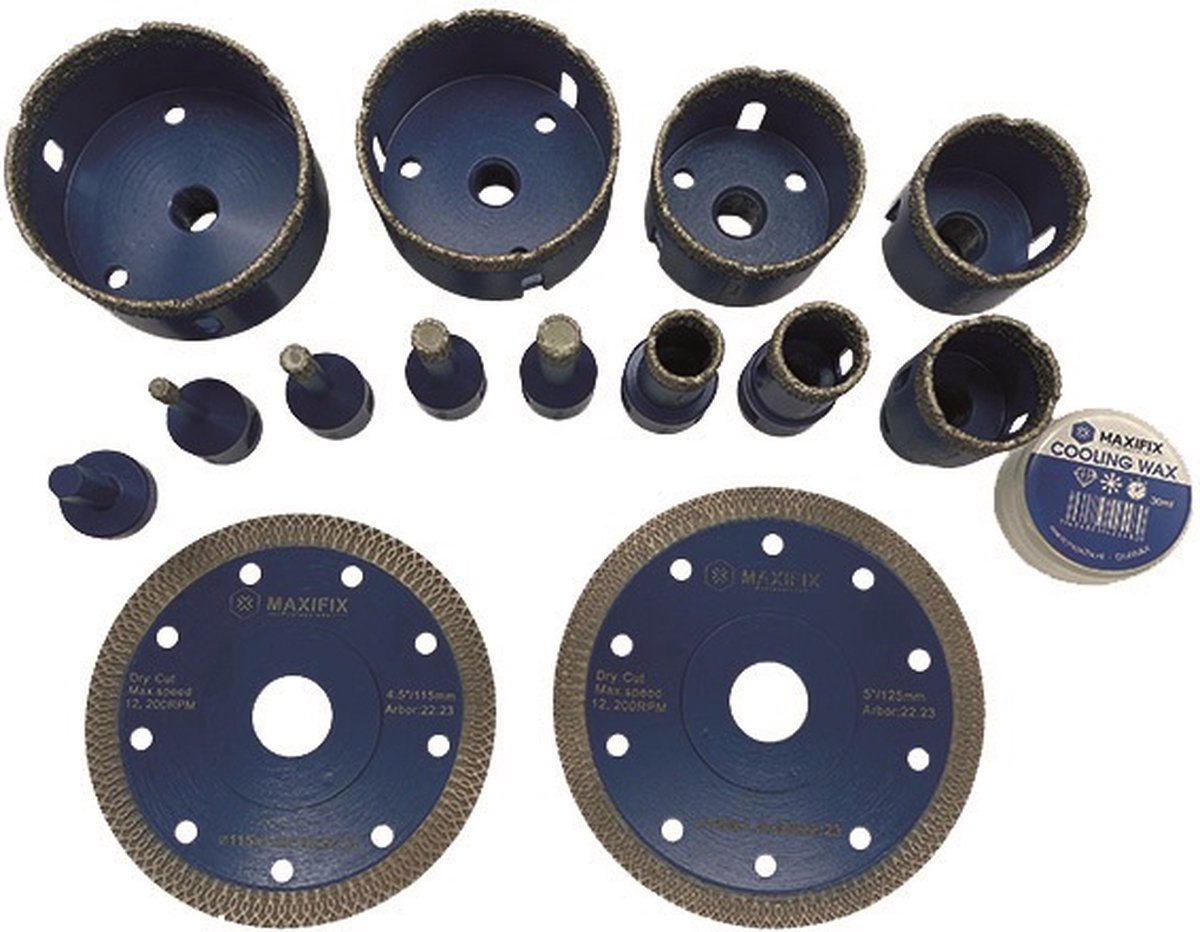 Maxifix - Tegelboor - Diamantboor - Droog - M14 Ø 25mm | bol