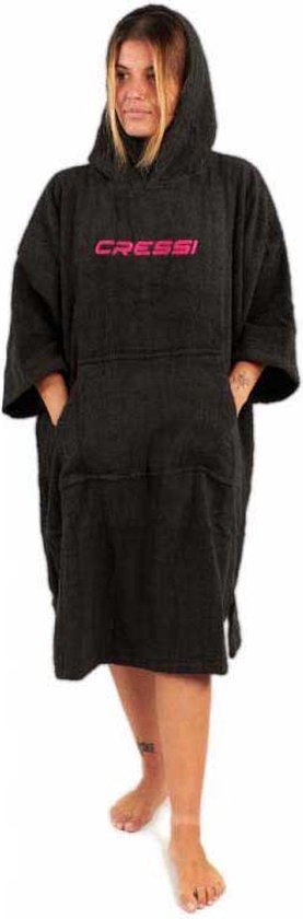 Cressi Spa Jedi Poncho Zwart S-M | bol
