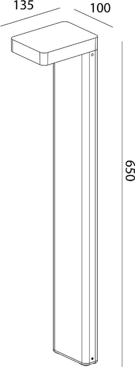 TARA paal 7W LED 3000K IP65 | bol.com