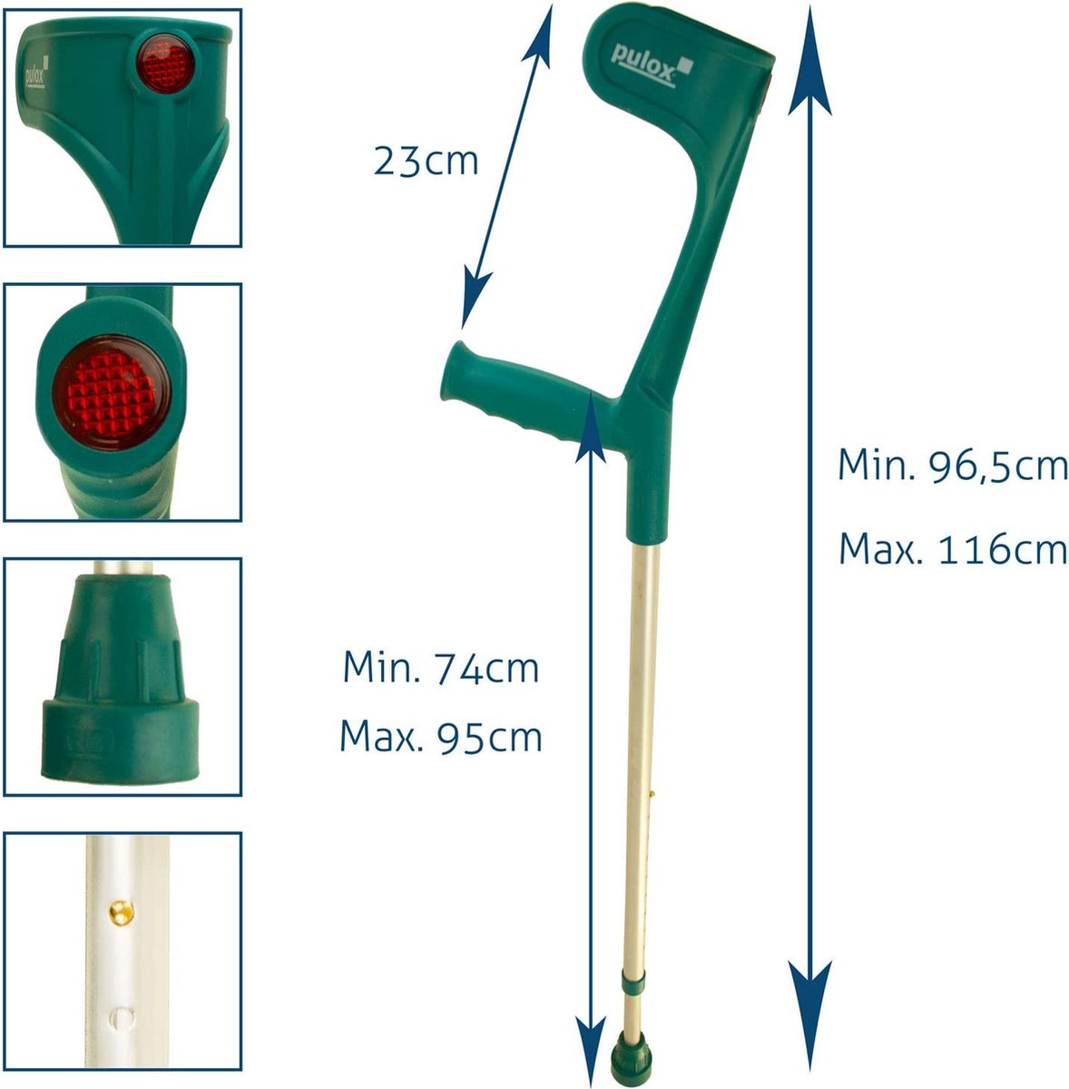 Onderarm Krukken / Okselkrukken \ Loopkrukken met Armsteun ...