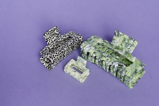 haarclip- haarklem- haarspeld- bundel- groen | bol.com
