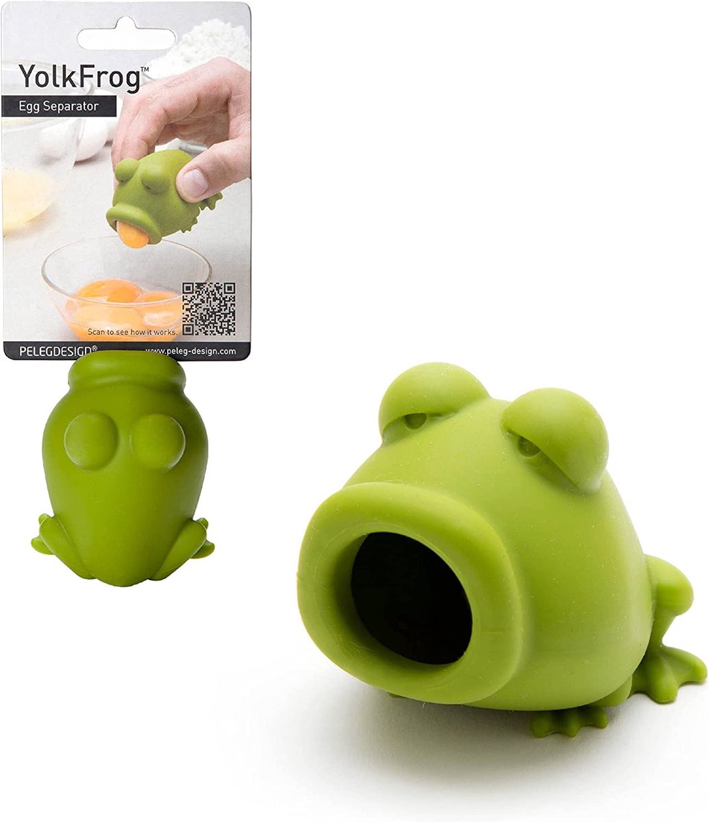 Groene Kikker Eierscheider Yolk Frog Eiersplitser Eiwit Scheider ...
