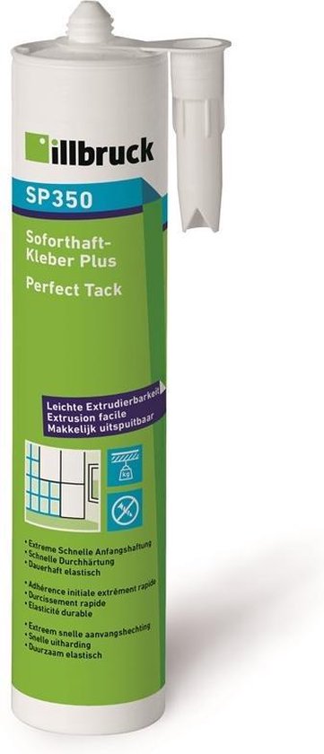 Illbruck SP350 High Tack Pro 310 ml Zwart montagekit - SP350 | bol