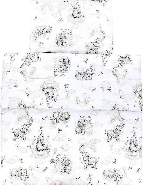 Kinder Dekbed met Patroon Set All Season Dekbedkussen Plat Kussen 2st ...