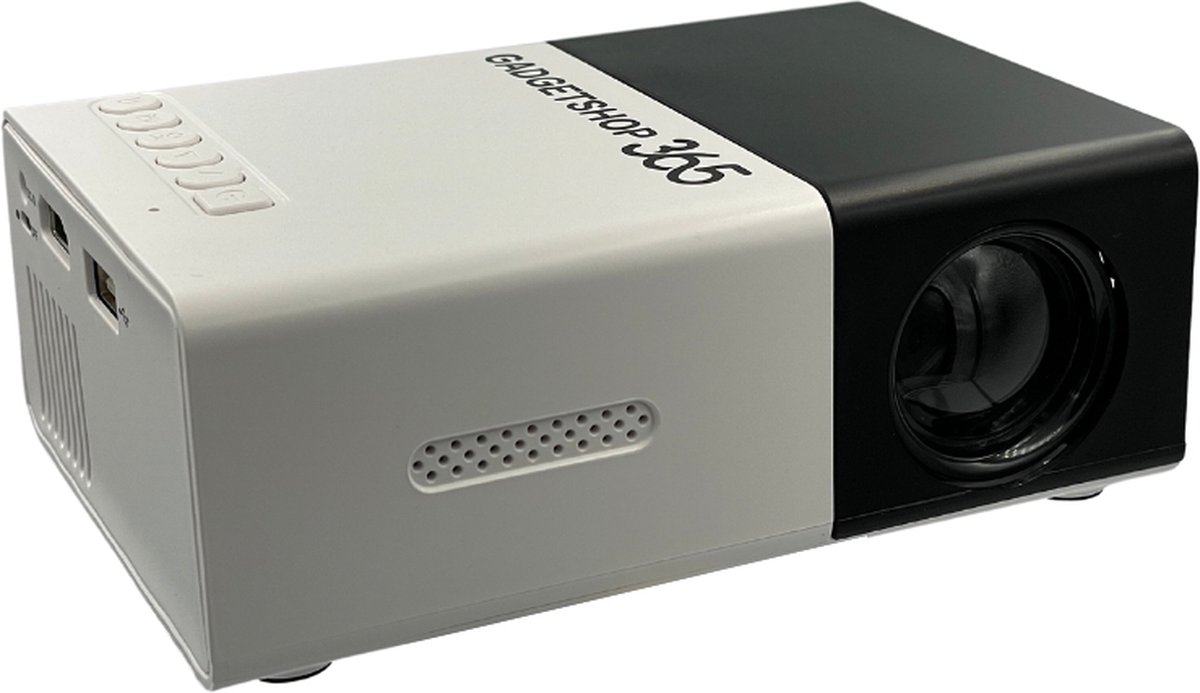 Mini Led Projector - Beamer - HDMI - USB - SD-kaart - Zwart/Wit | bol