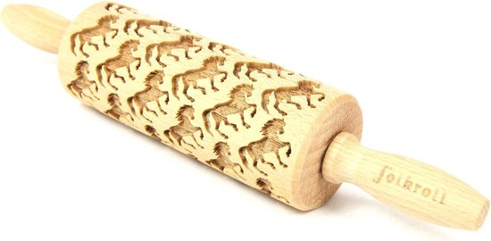 Deegroller hout – houten deegroller - rolhout | bol