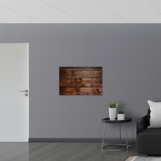 Hout - Muur van Houten Panelen - 90x60 cm - 9 mm dik - Foto op Hout ...