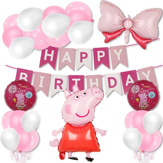 PretPlezier® Peppa Pig Versiering - Verjaardag - Feestartikelen ...