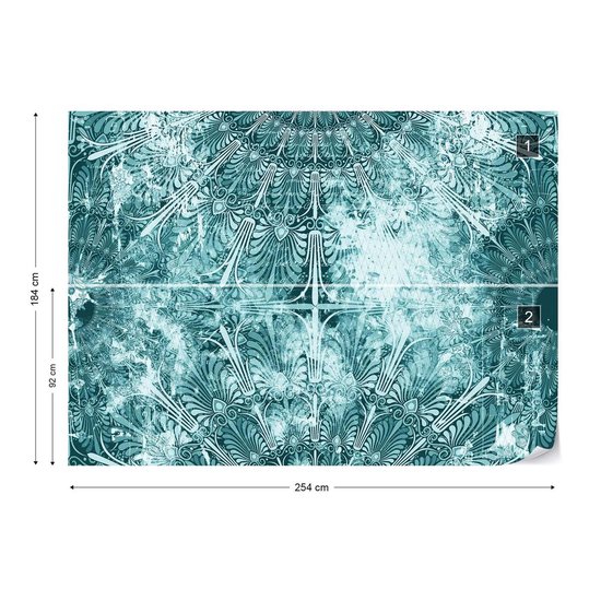 Fotobehang - Vlies Behang - Lace pattern - 254 x 184 cm | bol.com