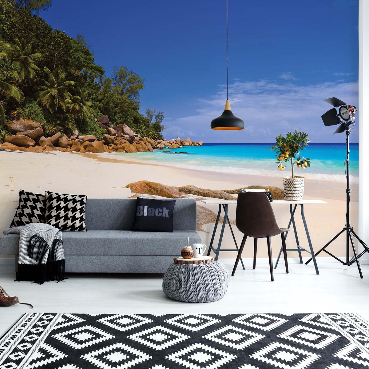 Fotobehang - Vlies Behang - Strand en Zee - 254 x 184 cm | bol.com