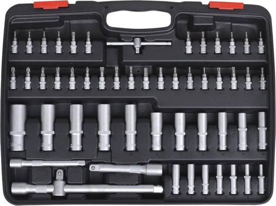 193-delige Dopsleutelset 1/4, 3/8, 1/2 met ratelset | bol.com