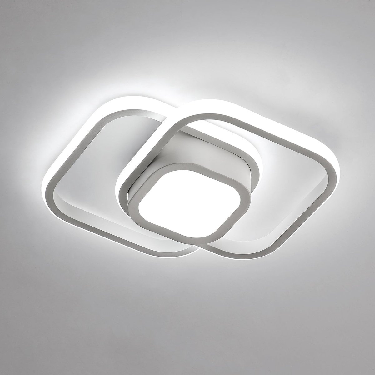 LED -plafondlampen, moderne plafondverlichting 32W 2500lm, koud wit ...