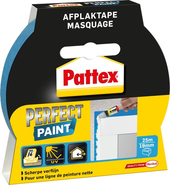 Pattex Perfect Paint afplaktape blauw 25mx19mm | bol