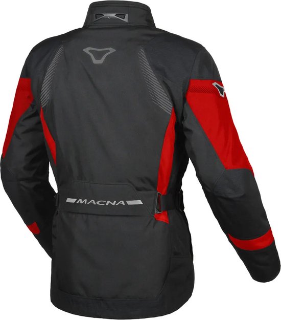 Macna Rancher Dames Black Red Jackets Textile Waterproof Ladies XL ...