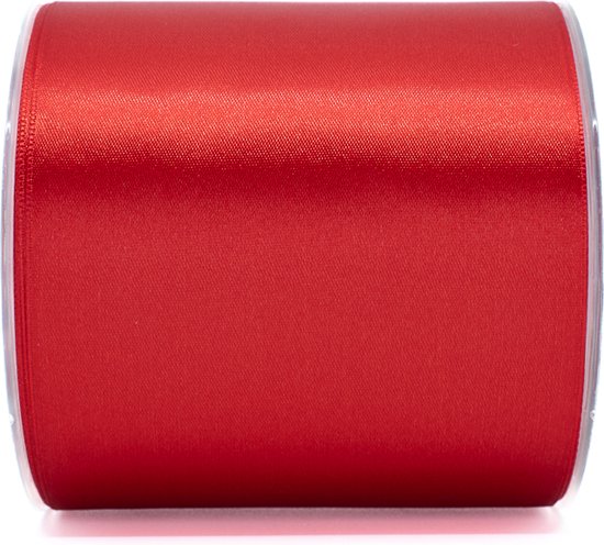Breed openingslint van 10 cm x 25 meter rood - lint voor opening | bol