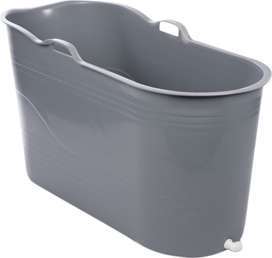 HelloBath® - Bath Bucket - XL - 122 cm - Grijs - Zitbad - Ligbad ...