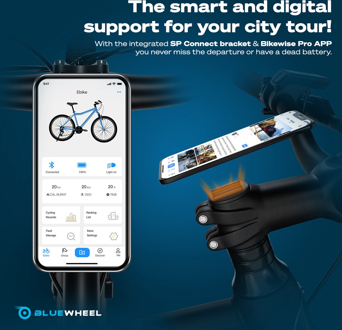 BLUEWHEEL E-bike BUTEO Duits kwaliteitsmerk | volgens EU-normen | 7 versenllingen |... | bol.com