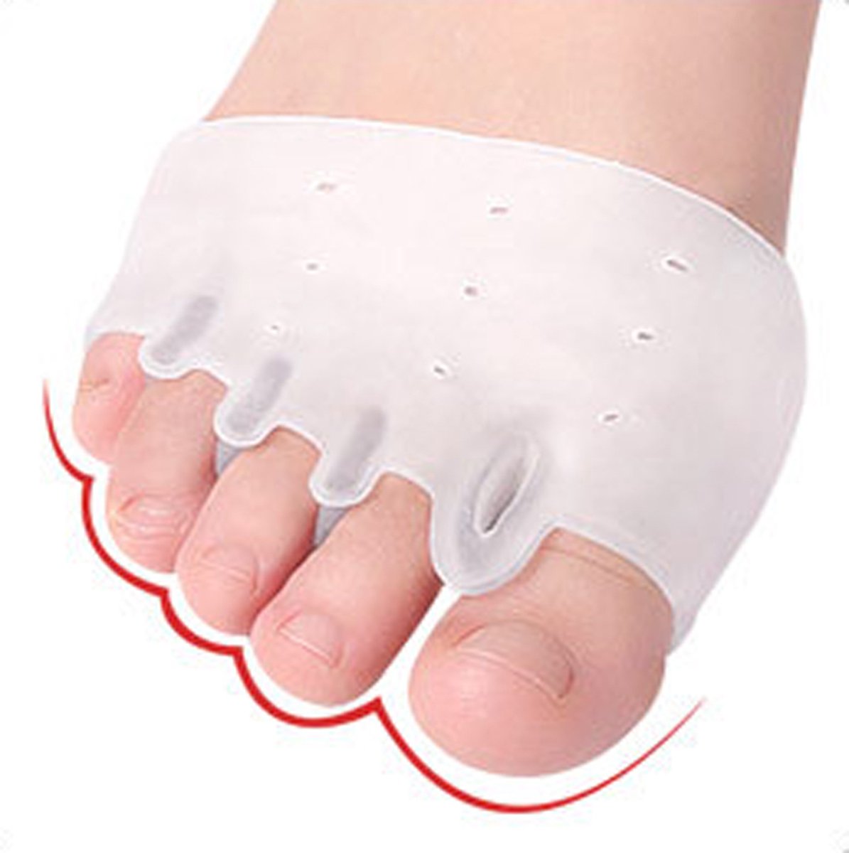 Antislip Voorvoet Beschermer En Teenspreider In 1 I Teenspreider 5 ...