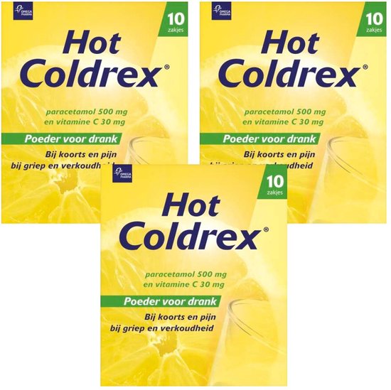 3x Coldrex Hot Coldrex 10 sachets | bol.com