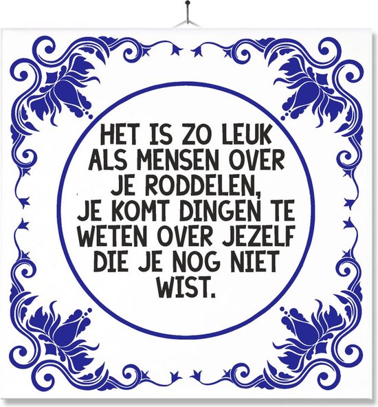 Tegel Met Opdruk | Grappig | Humor | Verjaardag kado | Het is zo leuk ...