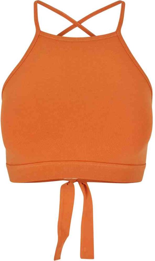 Urban Classics - Triangle Crop top - XXL - Oranje | bol