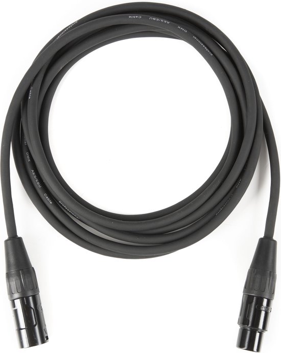 lightmaXX Ultra Series 3-Pin DMX Cable 3m (Black) - DMX-kabel | bol
