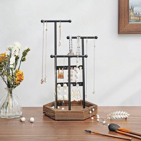 Sieraden Display - hout - zwart | bol.com