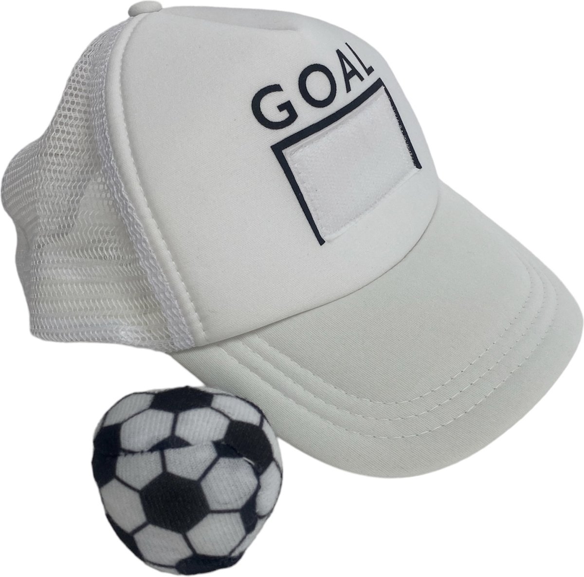 Voetbal Cap Goal EK/WK Voetbal - Wit | bol.com