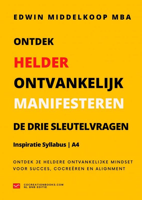 Ontdek Helder Ontvankelijk Manifesteren Syllabus, Edwin Middelkoop, MBA |... | bol.com