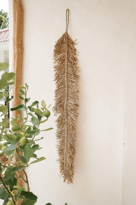 Bali Lifestyle Zeegras wandkleed - Wanddecoratie - Boho - 130 cm | bol