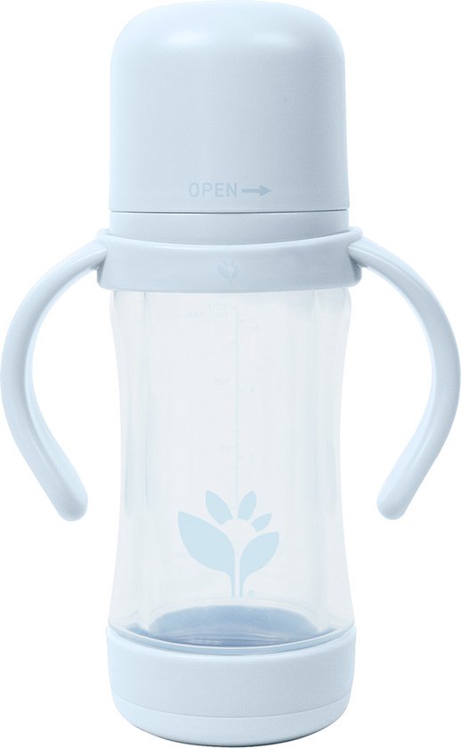 green sprouts® tuit- en rietjesbeker van glas en sprout ware® plant ...