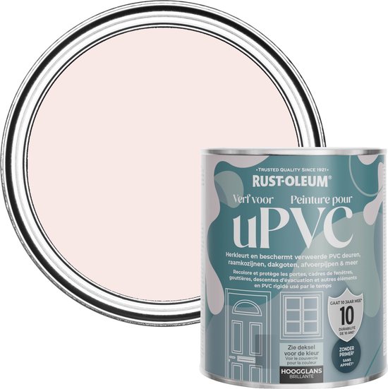 Rust-Oleum Roze Hoogglans Verf voor PVC - Porselein Roze 750 ml | bol