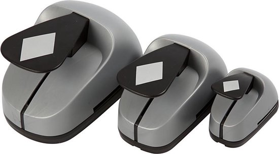 Ponsen set. ruit. L: 25+49+75 mm. B: 16+34+51 mm. 3 stuk/ 1 doos | bol.com