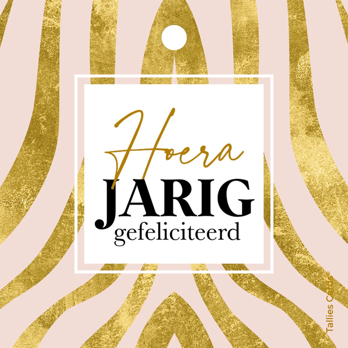 Tallies Cards - Hoera Jarig - klein - WILDcards | bol.com