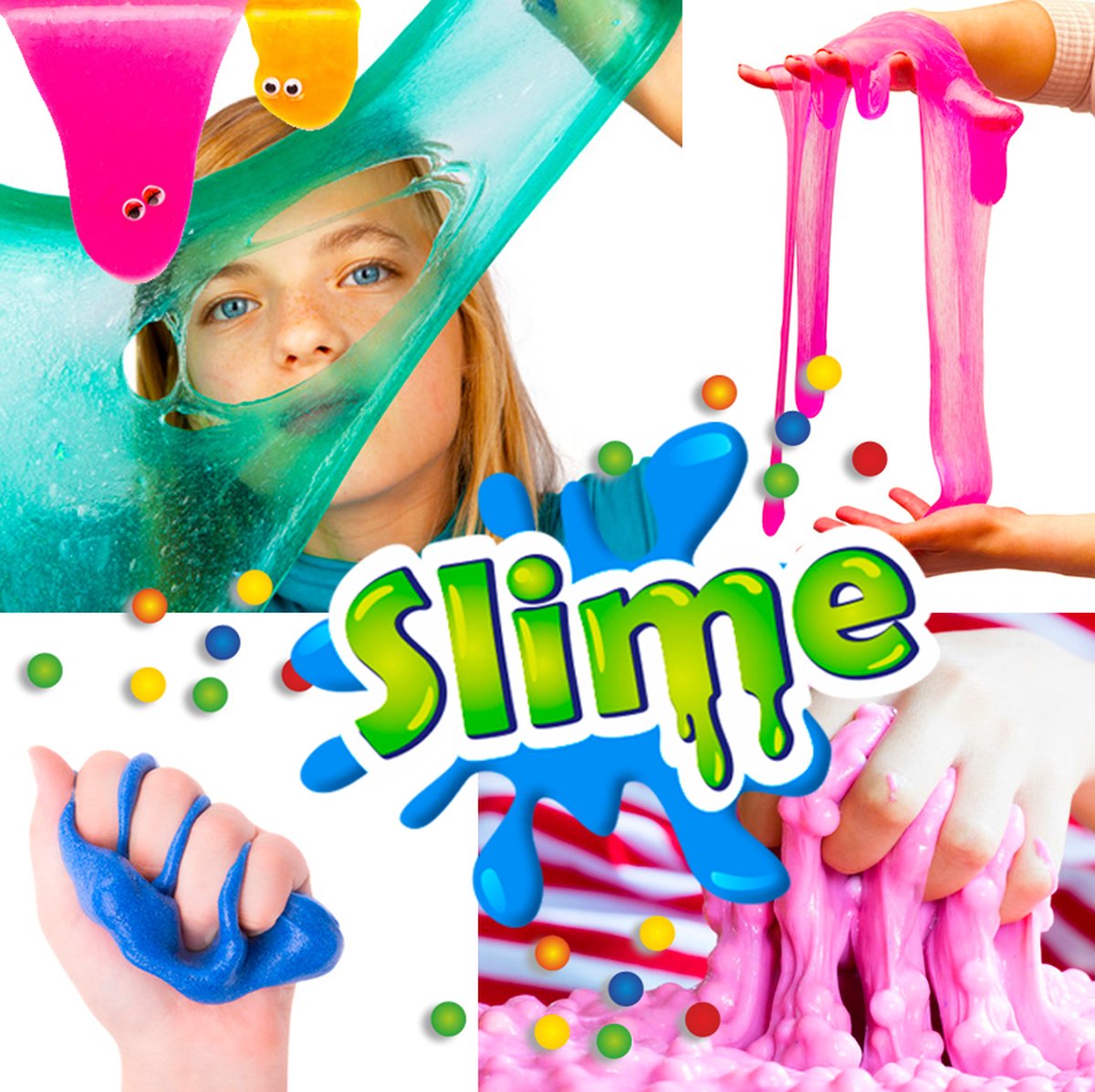Colorino-Slime maken-slijm maken-slijm set-Glitter slijm-Neon slijm ...
