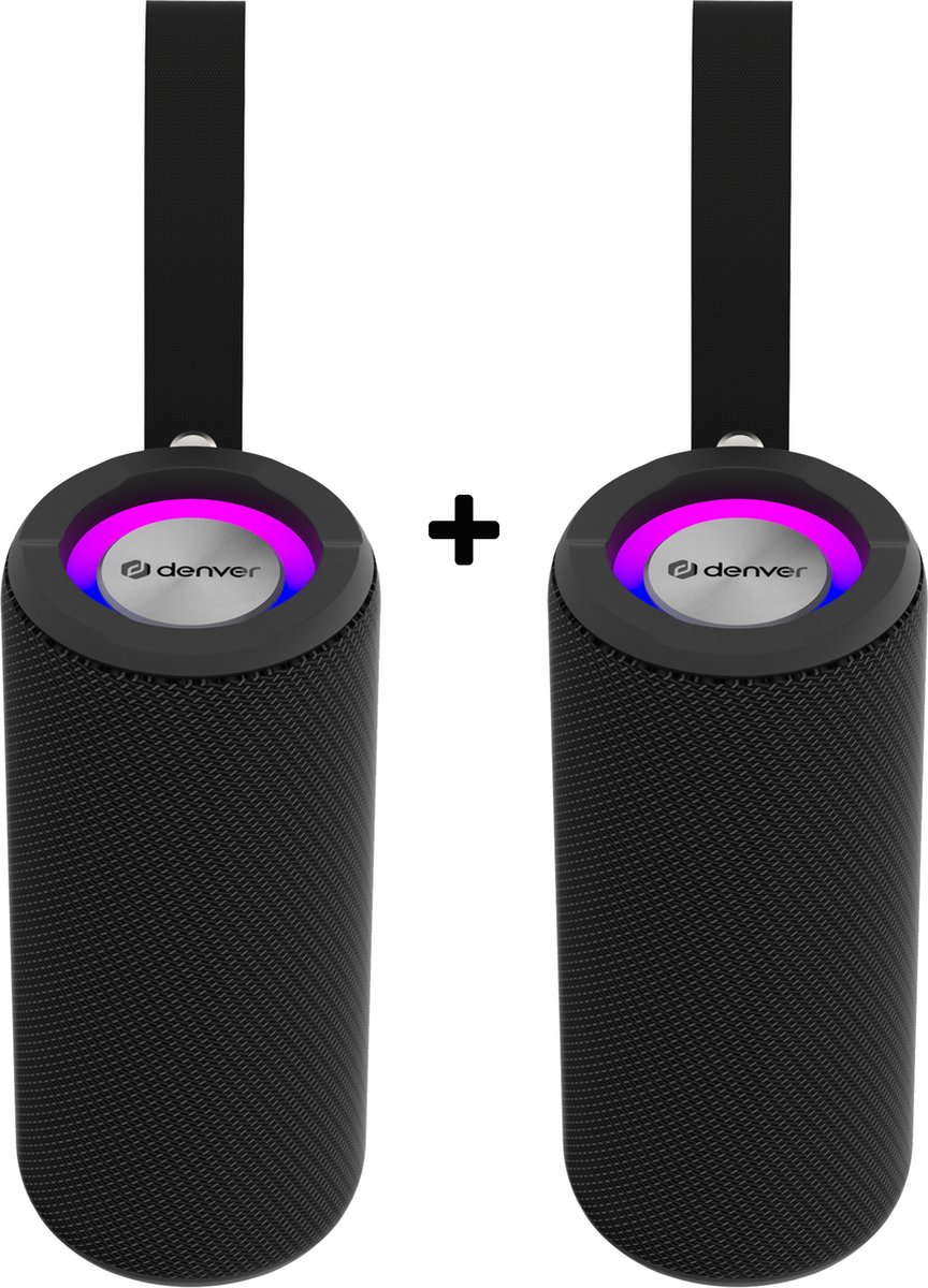 Denver Bluetooth Speaker Draadloos - 2 STUKS - Lichteffecten - Muziek Box - TWS... | bol.com