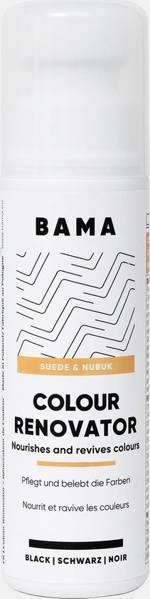 Bama Colour Renovator zwart - 75ml - voor Suede en Nubuckleder | bol
