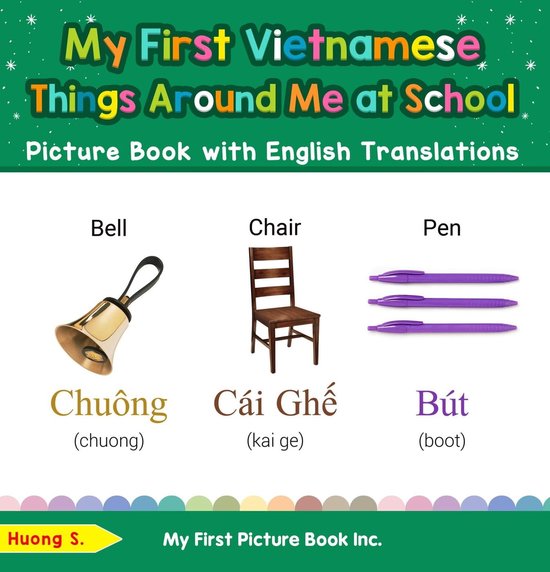 Teach & Learn Basic Vietnamese words for Children 14 - My First Vietnamese Things... | bol.com