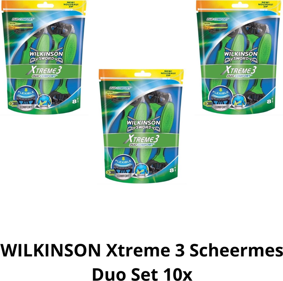 WILKINSON Xtreme 3 Scheermes Duo Set 10x | bol.com