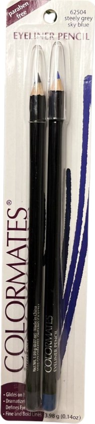 Colormates - Eyeliner Pencil - 62504 - Steely Grey & Sky Blue - 3.98 g ...