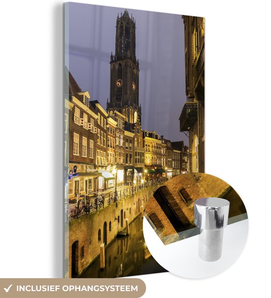 MuchoWow® Glasschilderij 80x120 cm - Schilderij acrylglas - Utrecht ...