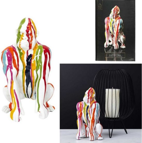 Decoratie Beeld Gorilla - Beeld Gorilla - Wassen Beeld Gorilla - Woon ...