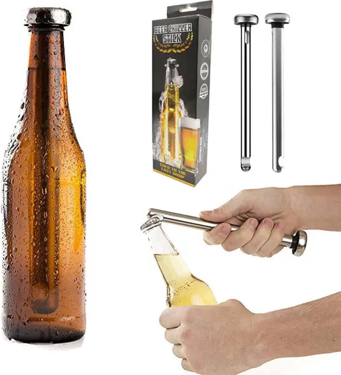 Bier Chiller Stick - Fles Koeler - Koude Drankje - Koeling - Voor Elke ...