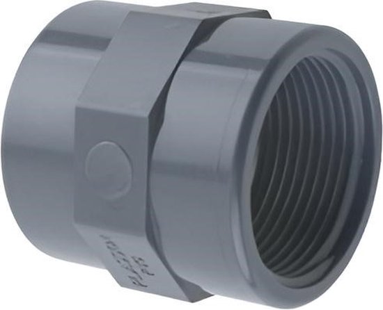 PVC schroefbus 16 bar | Mof x binnendraad | 50 mm x 1 1/2 | bol.com