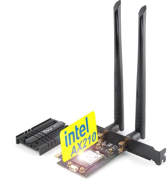 Ubit WiFi 6 AX200 2.4 Gbit/s PCIE WLAN Card Gigabit Dual Band Network ...