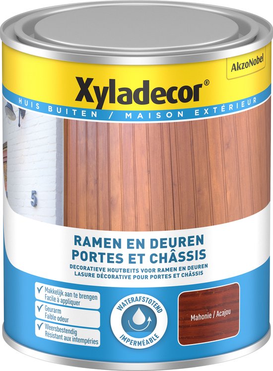 Xyladecor Ramen & Deuren WB - Mahonie - 0.75L | bol