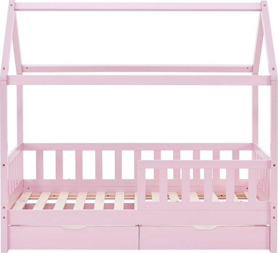 Kinderbed Marli - 80 x 160 cm - Roze - Incl. bedlades | bol