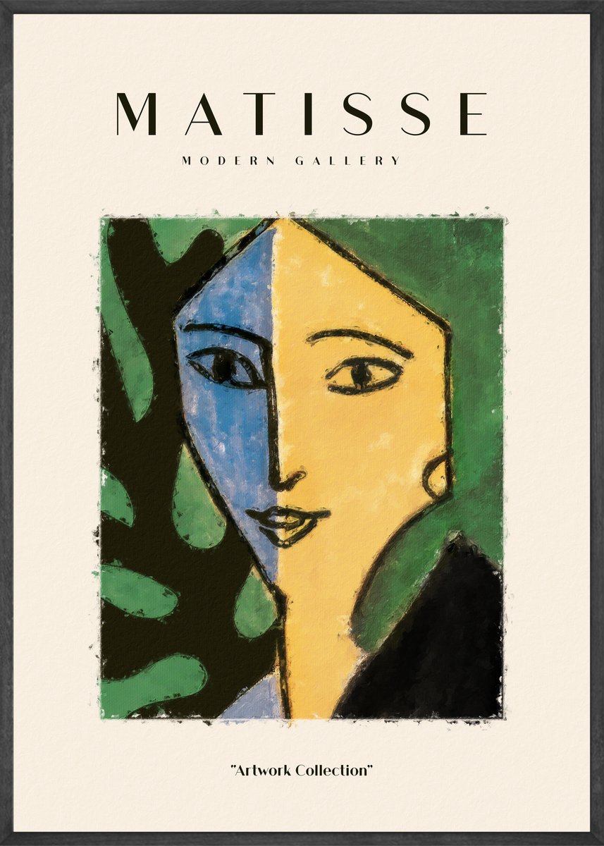 Portret Poster van Lydia Delectorkaya 50x70 cm - Henri Matisse | bol.com